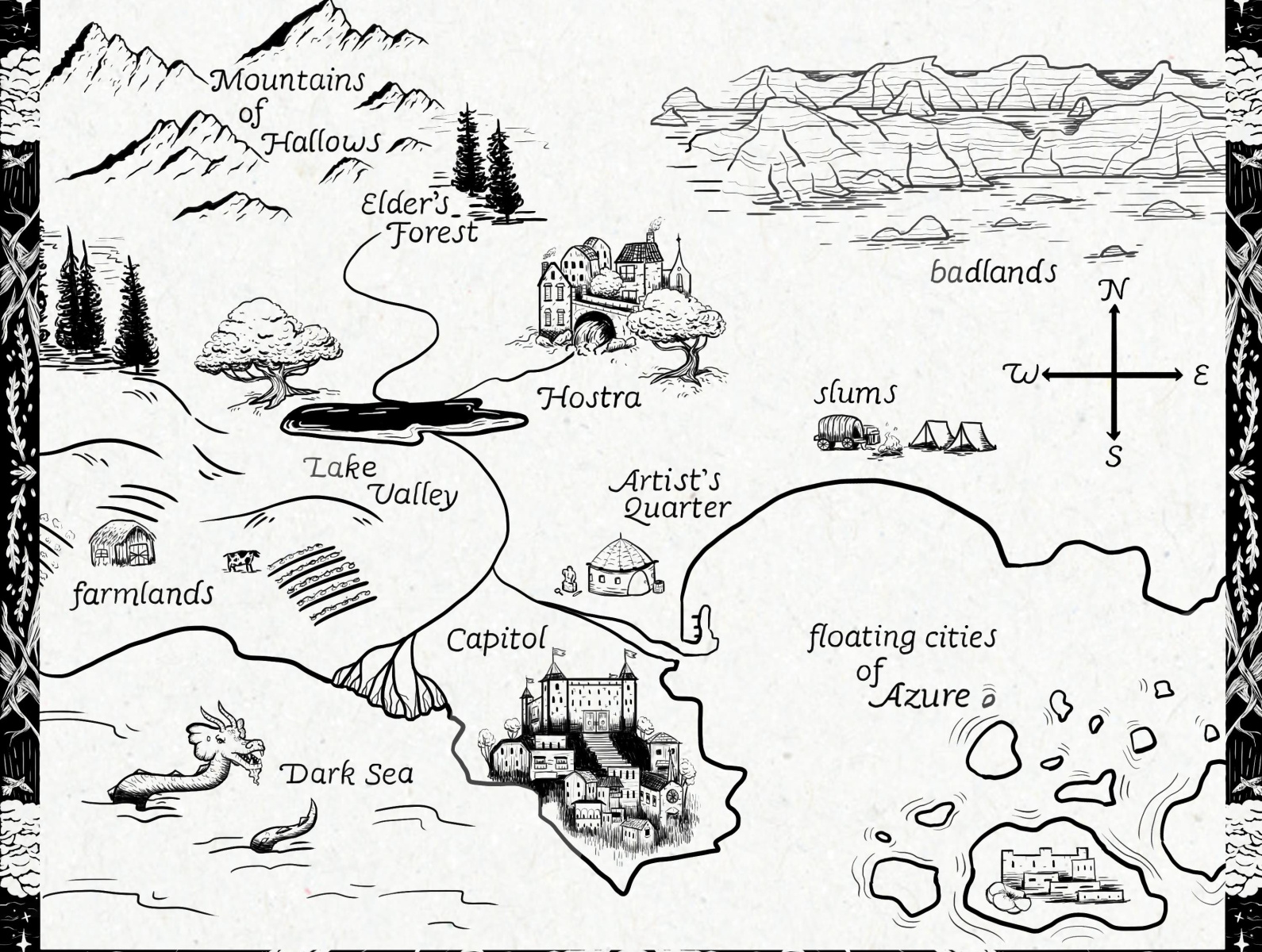 Fantasy Map Concept Art by Sophia Lorraine on Dribbble