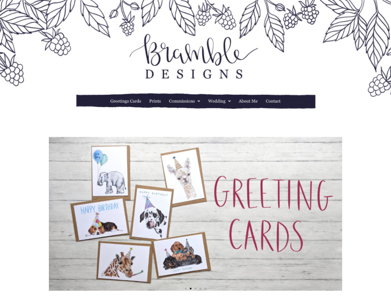 Bramble Designs Website Design by Dani Martin on Dribbble