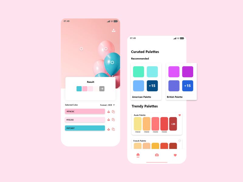 Color Palettes Apps by Febi Putera Kris P on Dribbble
