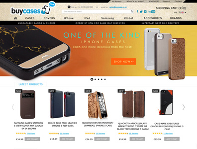 buycases Homepage by Bogdan S Nastase on Dribbble
