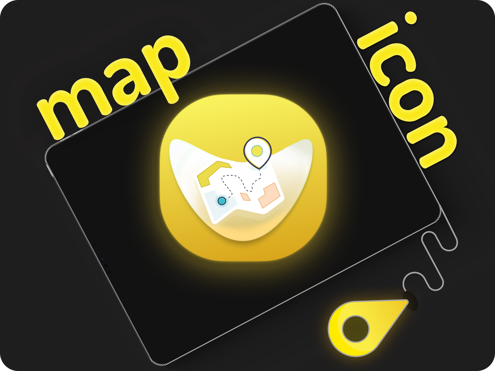 Map icon by AKASH T on Dribbble