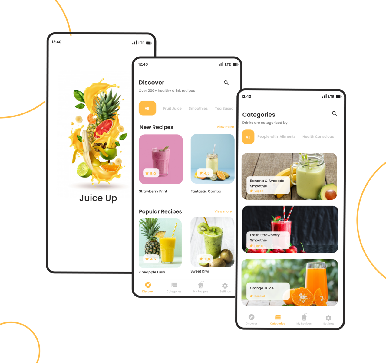 Juice Up: Healthy Drink App by Ebere Wilson on Dribbble