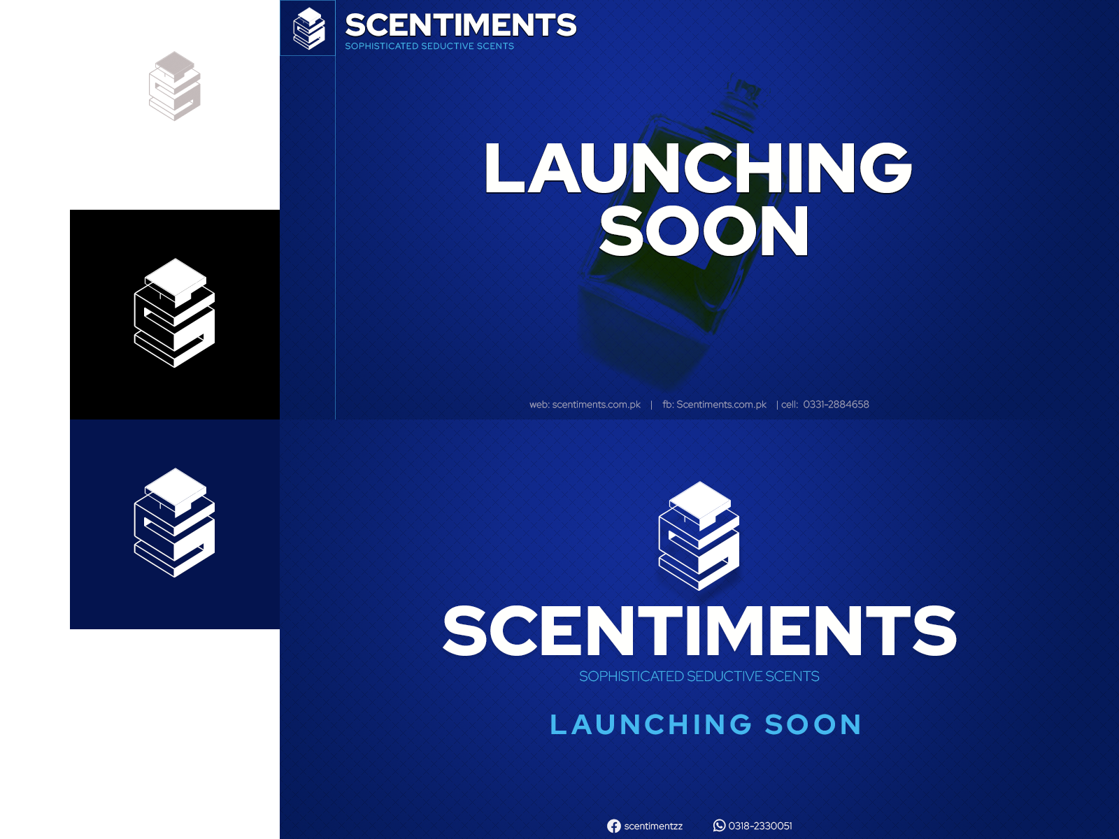 Scentiments Logo design and launching soon banner by Ashhad Khan on ...