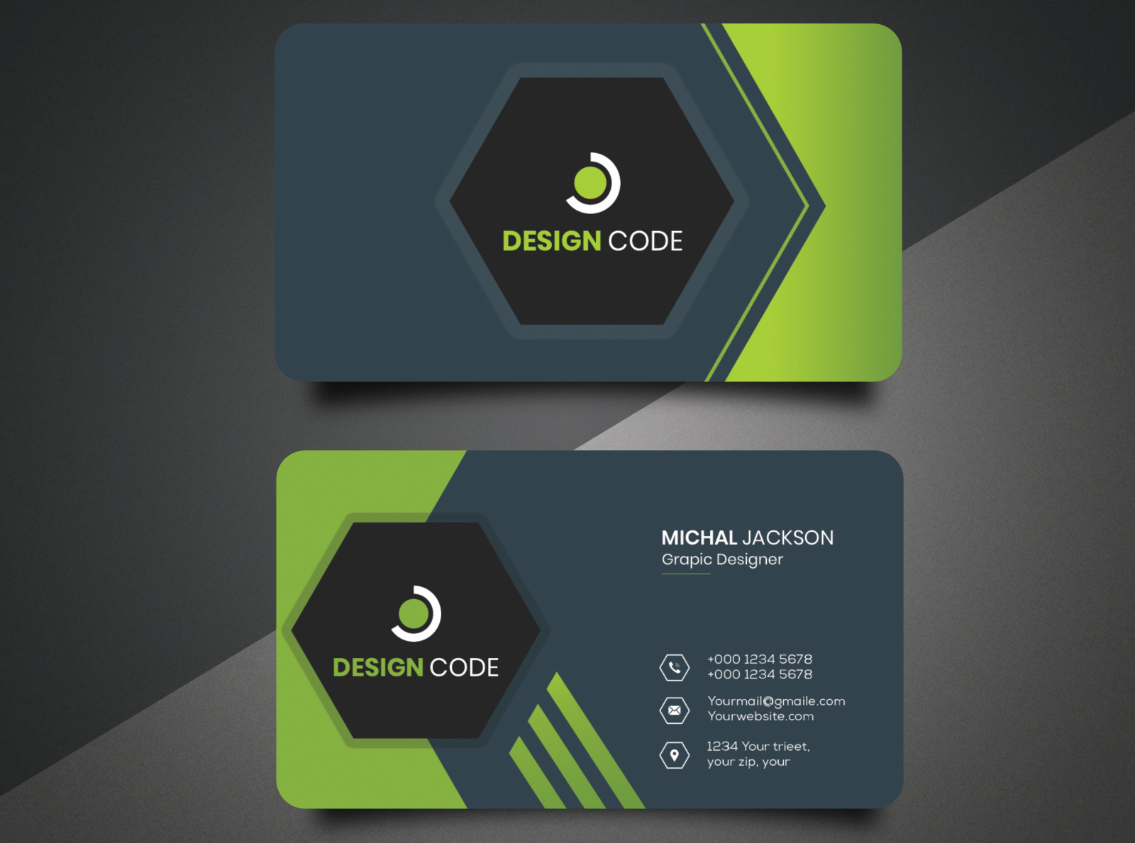 professional business card design by AtDesign on Dribbble