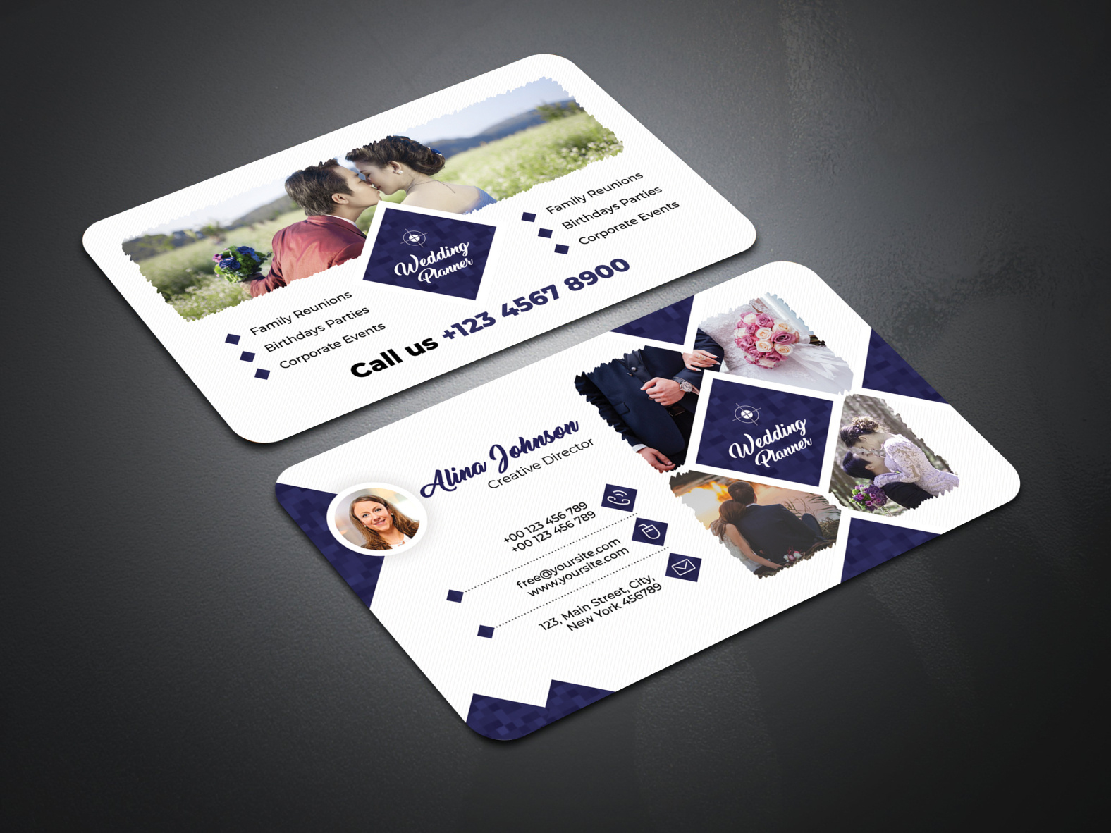 Wedding Planner Business Card By Mohin Khan On Dribbble
