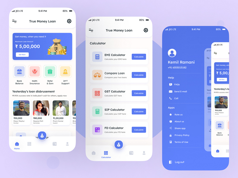Loan UI designs, themes, templates and downloadable graphic elements on ...