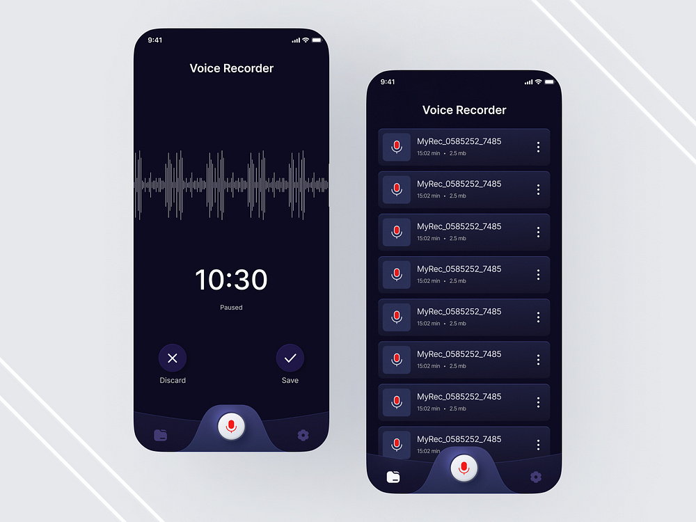 Voice Recorder designs, themes, templates and downloadable graphic ...