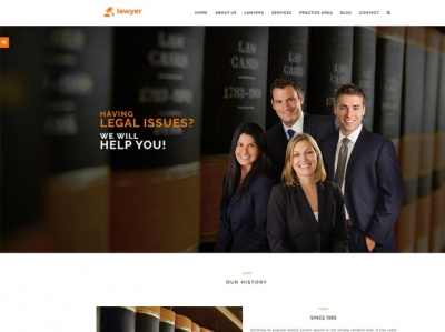 Lawyer And Attorney WordPress Theme by Template Bundle on Dribbble