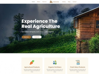 Agriculture WordPress Theme by Template Bundle on Dribbble