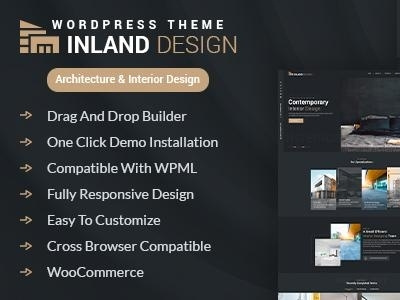 Interior Design Wordpress Theme by Template Bundle on Dribbble