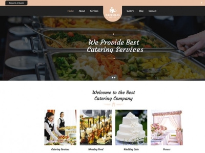 Catering WordPress Theme by Template Bundle on Dribbble