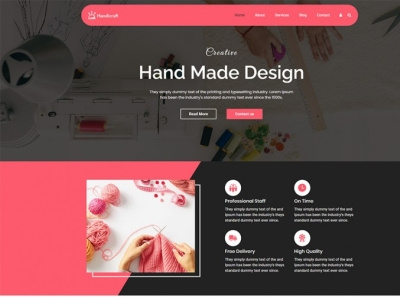 Handmade Shop WordPress Theme by Template Bundle on Dribbble