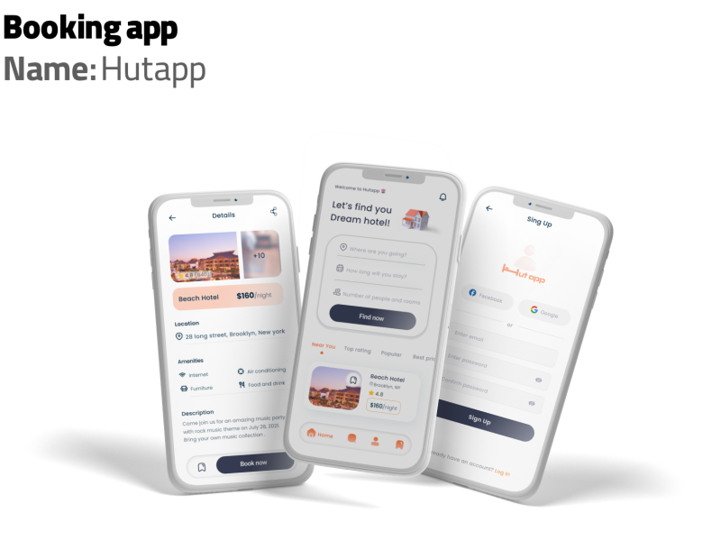 Designing a hotel booking application by Fariba Faryadi on Dribbble