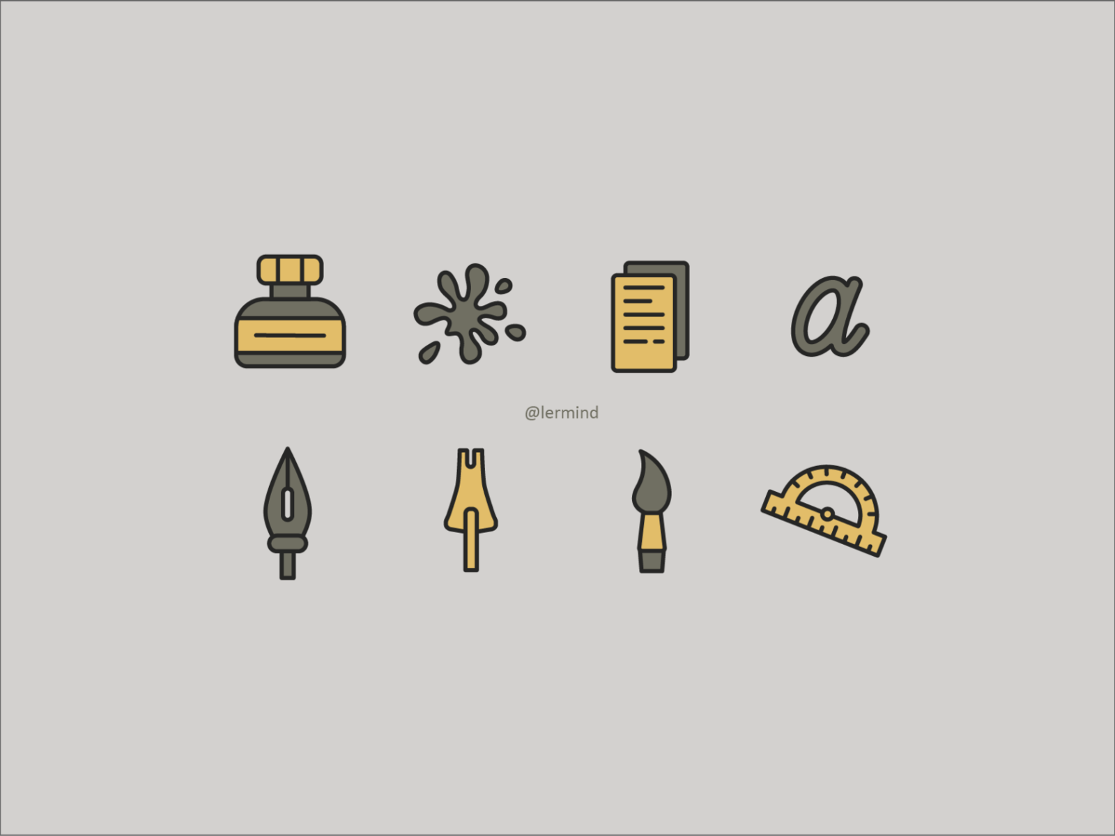 Calligraphy icons by Lera on Dribbble