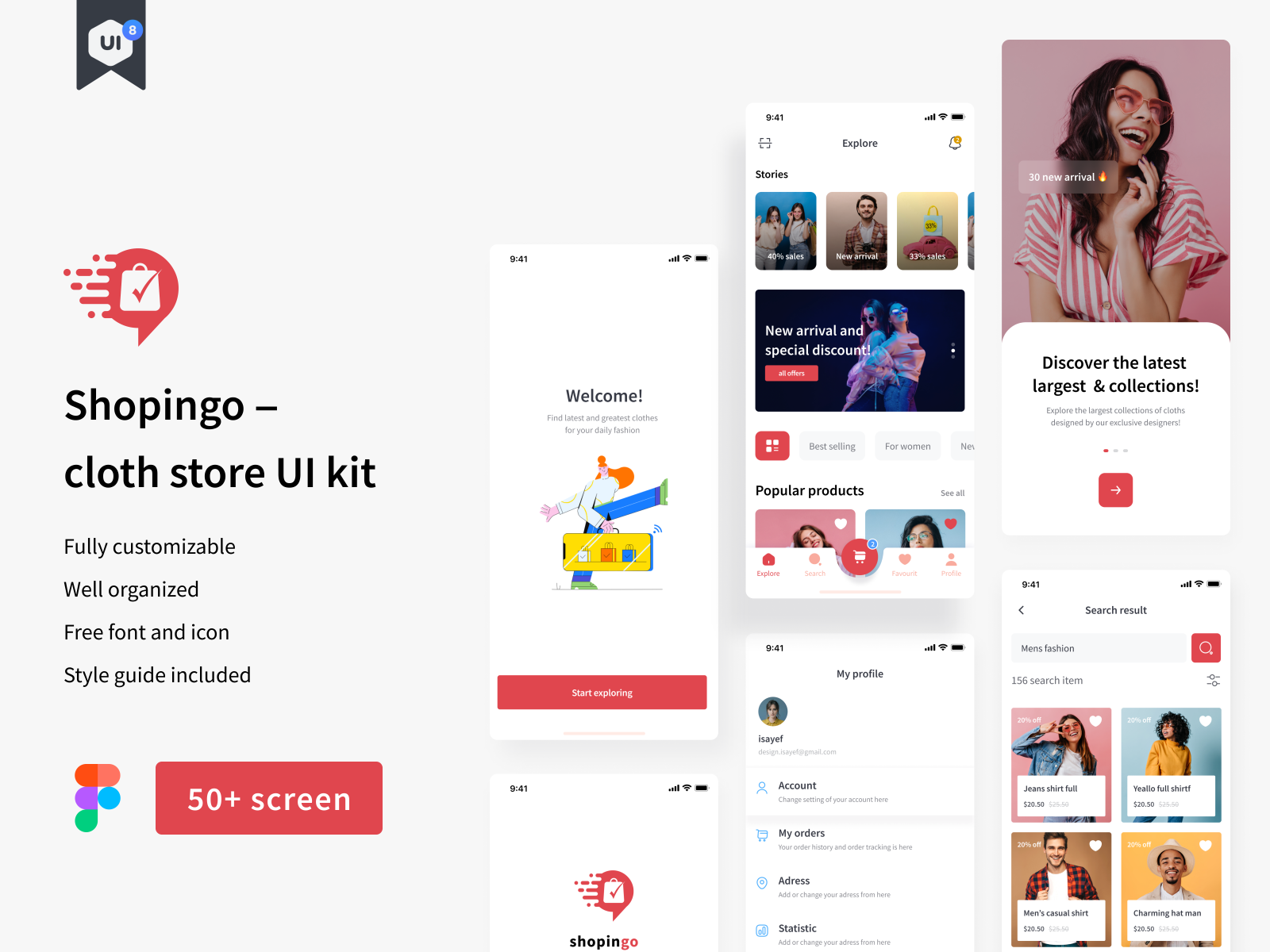 Shopingo - E-commerce app UI kit by Sayef Mahmud for Pixel Navy Agency ...