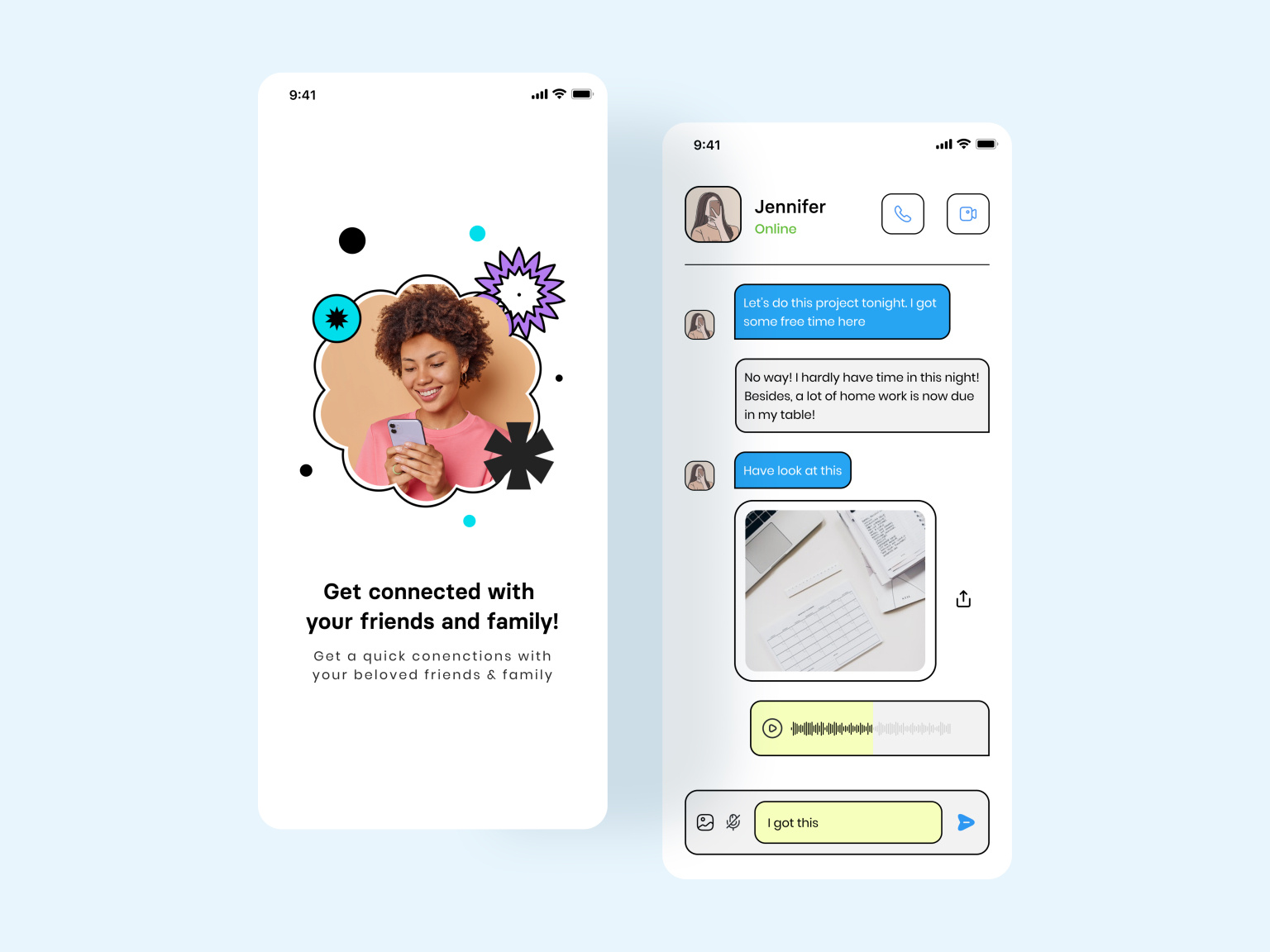 Messaging App UI by Sayef Mahmud for Pixel Navy Agency on Dribbble