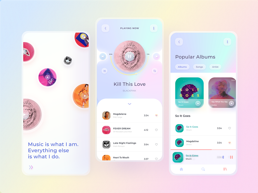 Music App Ui Designs Themes Templates And Downloadable Graphic Elements On Dribbble 