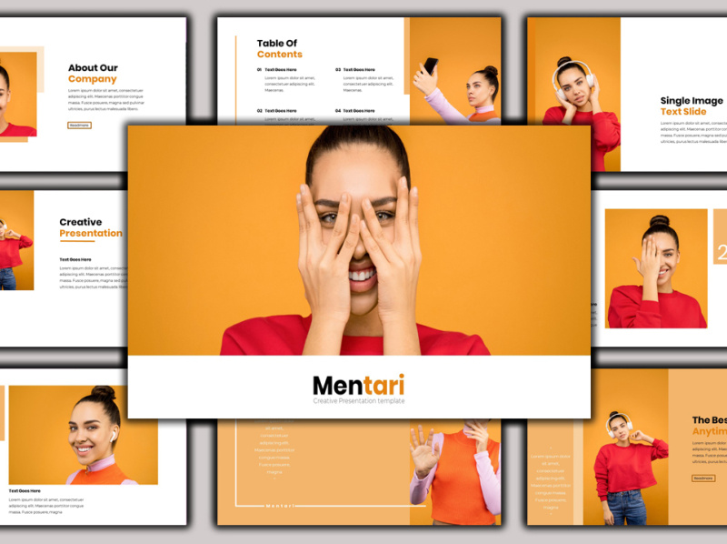 mentari - creative businees powerpoint template by abukick on Dribbble