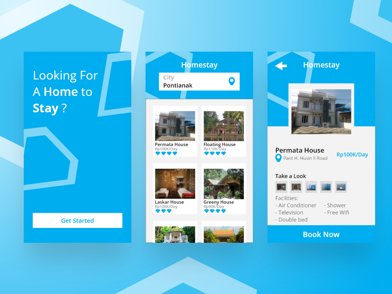 Homestay Application Design by Rizkhad B Taufik on Dribbble