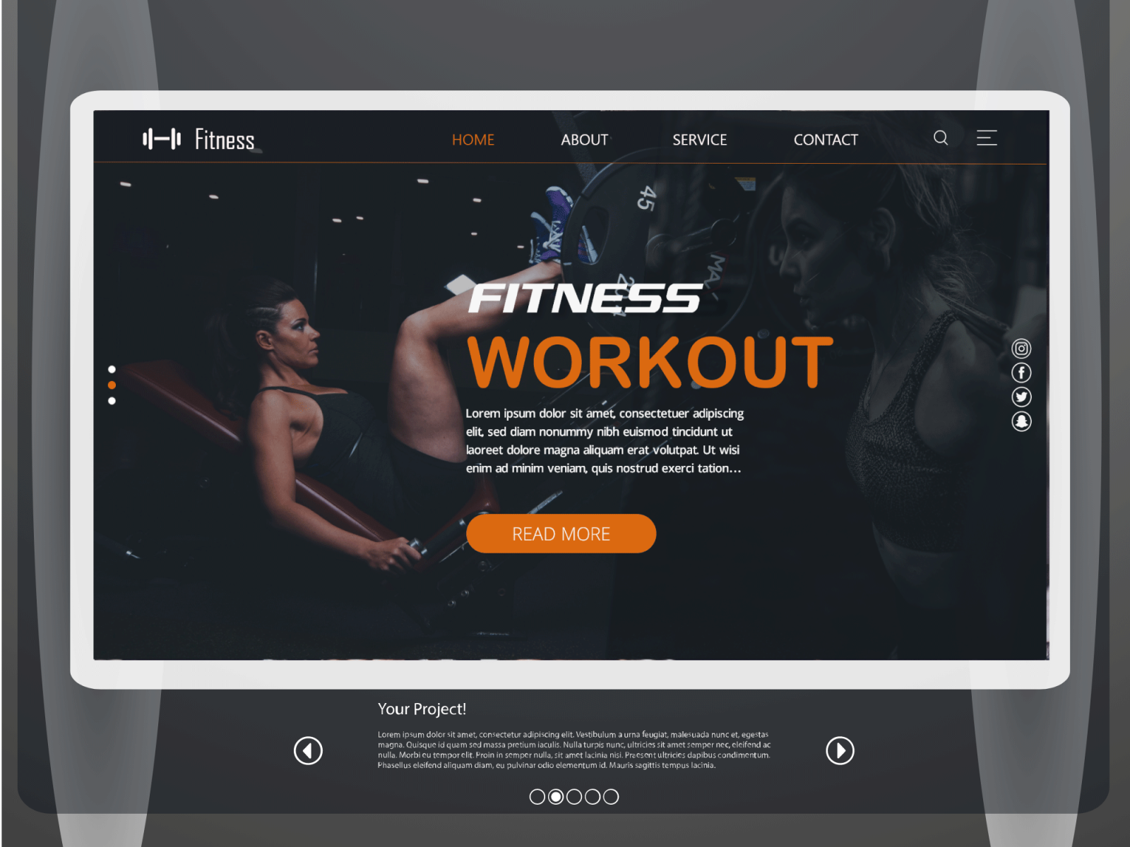 GYM Center web UI design by Faysal U. Rana on Dribbble