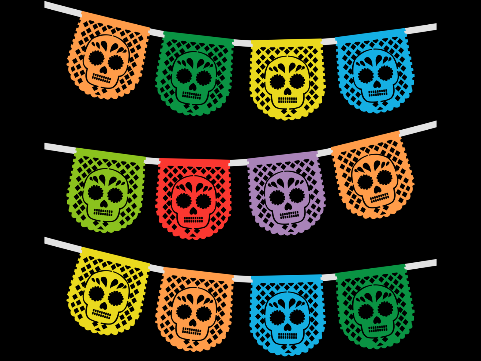 Dia De Muertos Papel Picado Png You May Also Like Dia De Los Muertos