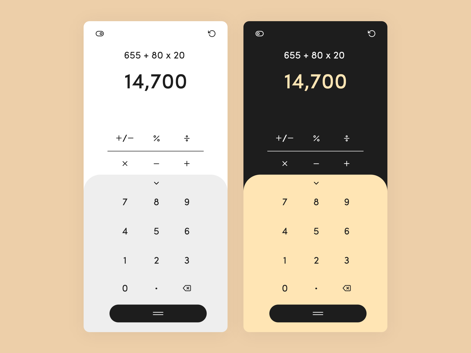 Calculator : Daily UI #004 by Ken-Builds on Dribbble