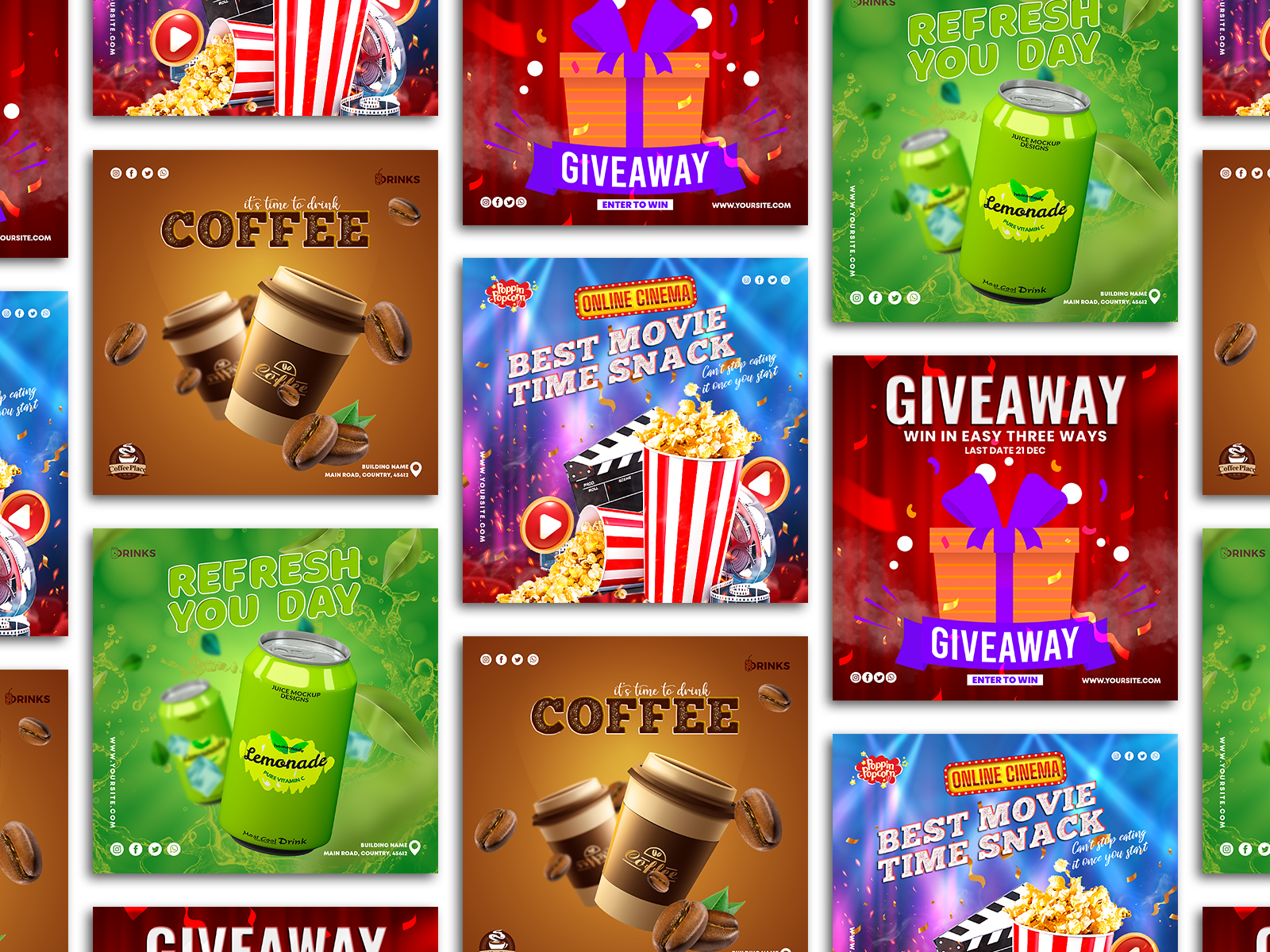 Instagram Post Social Media Post Facebook Ads Banners By Robi instagram-post-social-media-post-facebook-ads-banners-by-robi
