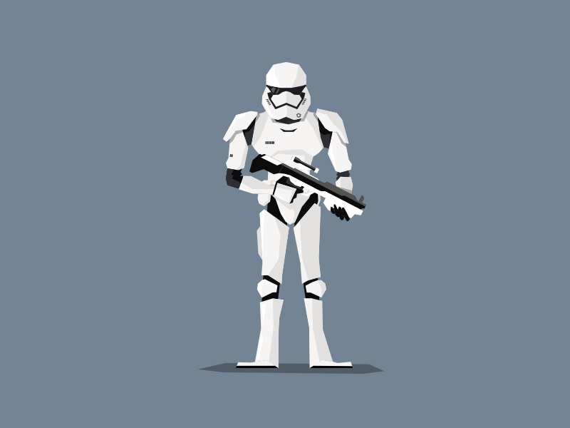 First Order Trooper by Sébastien DEL GROSSO on Dribbble