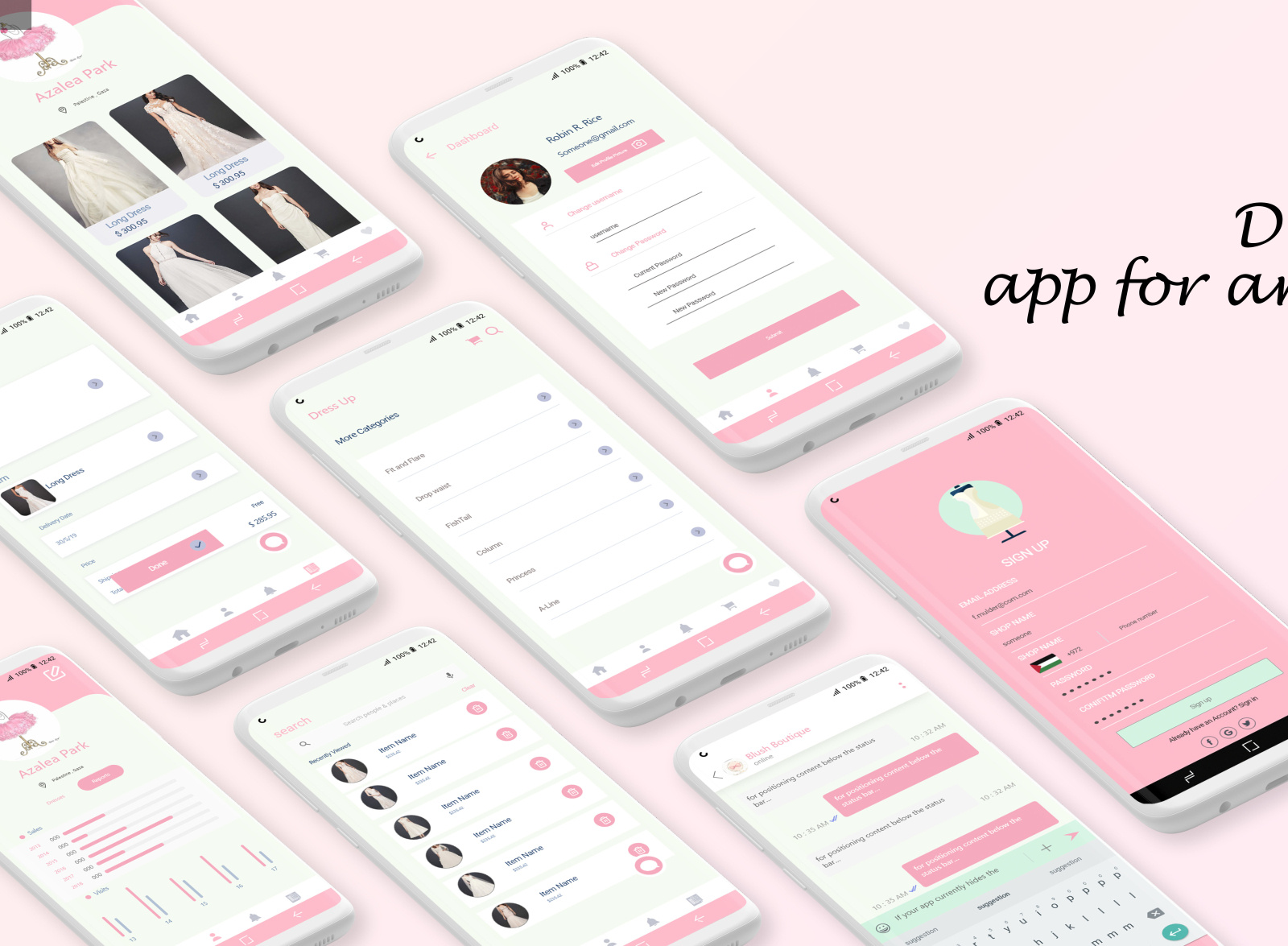 UI Dress Up app for Android by Aseel Hassouna on Dribbble