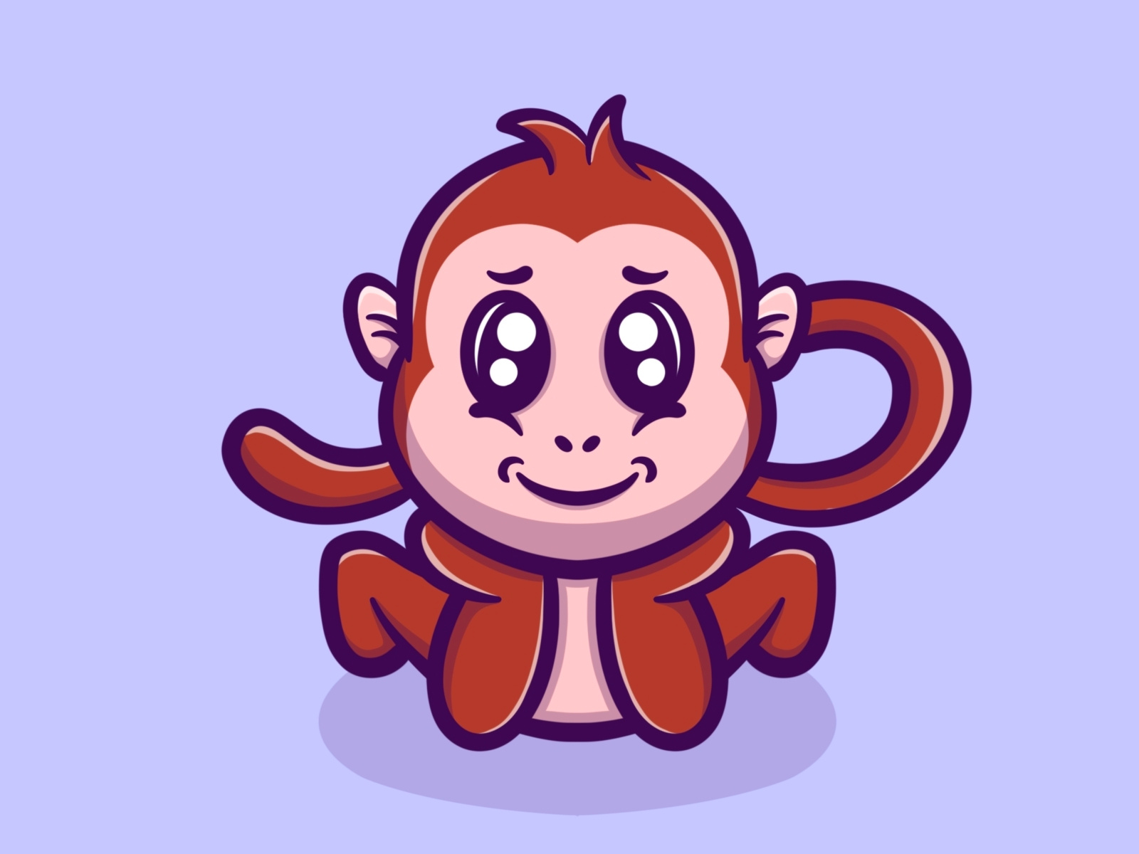 Cute ape illustration by NOCTE STUDIO on Dribbble