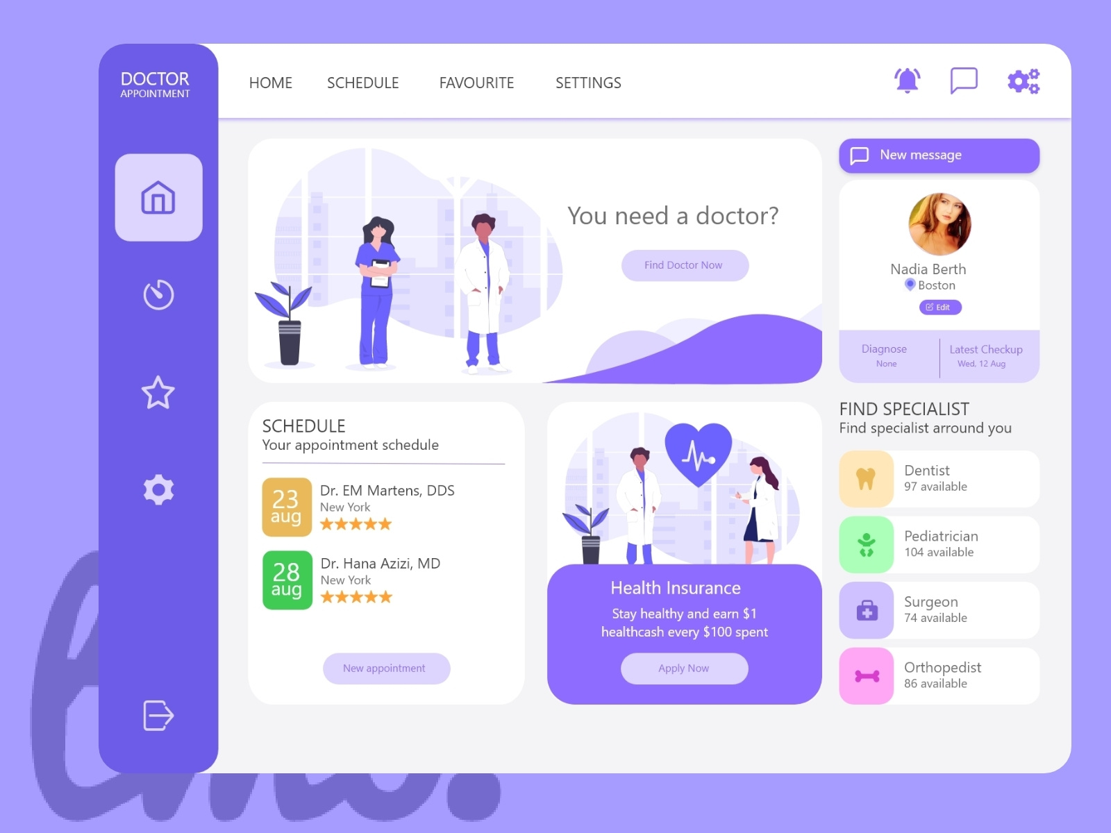 DoctorDashboard by Andrew Ayeni on Dribbble