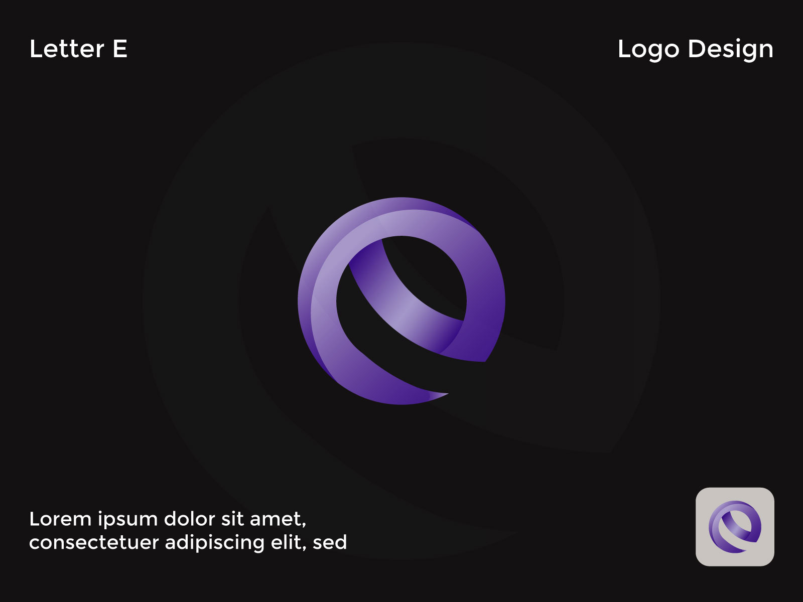 Abstract Letter logo E design for app by Md Rubel Hossain on Dribbble