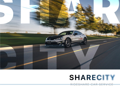 SHARECITY Rideshare Car Service logo by Alexey on Dribbble