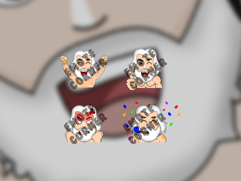 zeus god emotes by Emote Corner on Dribbble