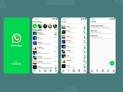 Whatsapp UI Design by Shrajal Shrivastava on Dribbble