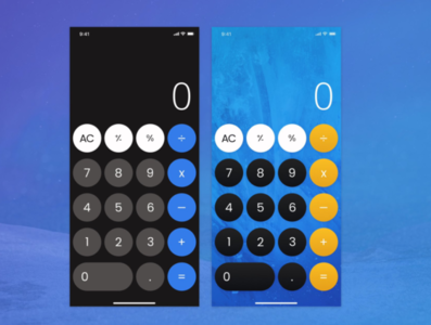 Calculator UI by Eric Washington on Dribbble