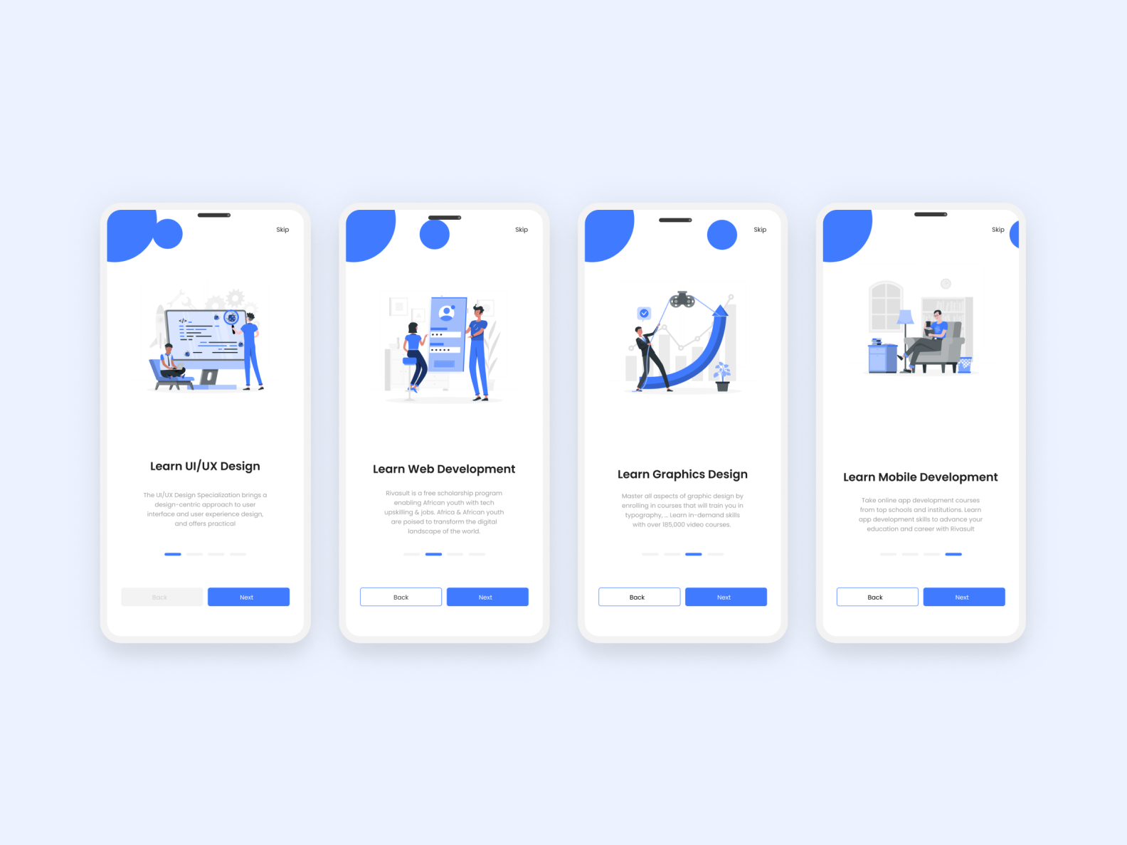 Online Course onboarding Screen - Mobile App by Rivasult Creative on ...