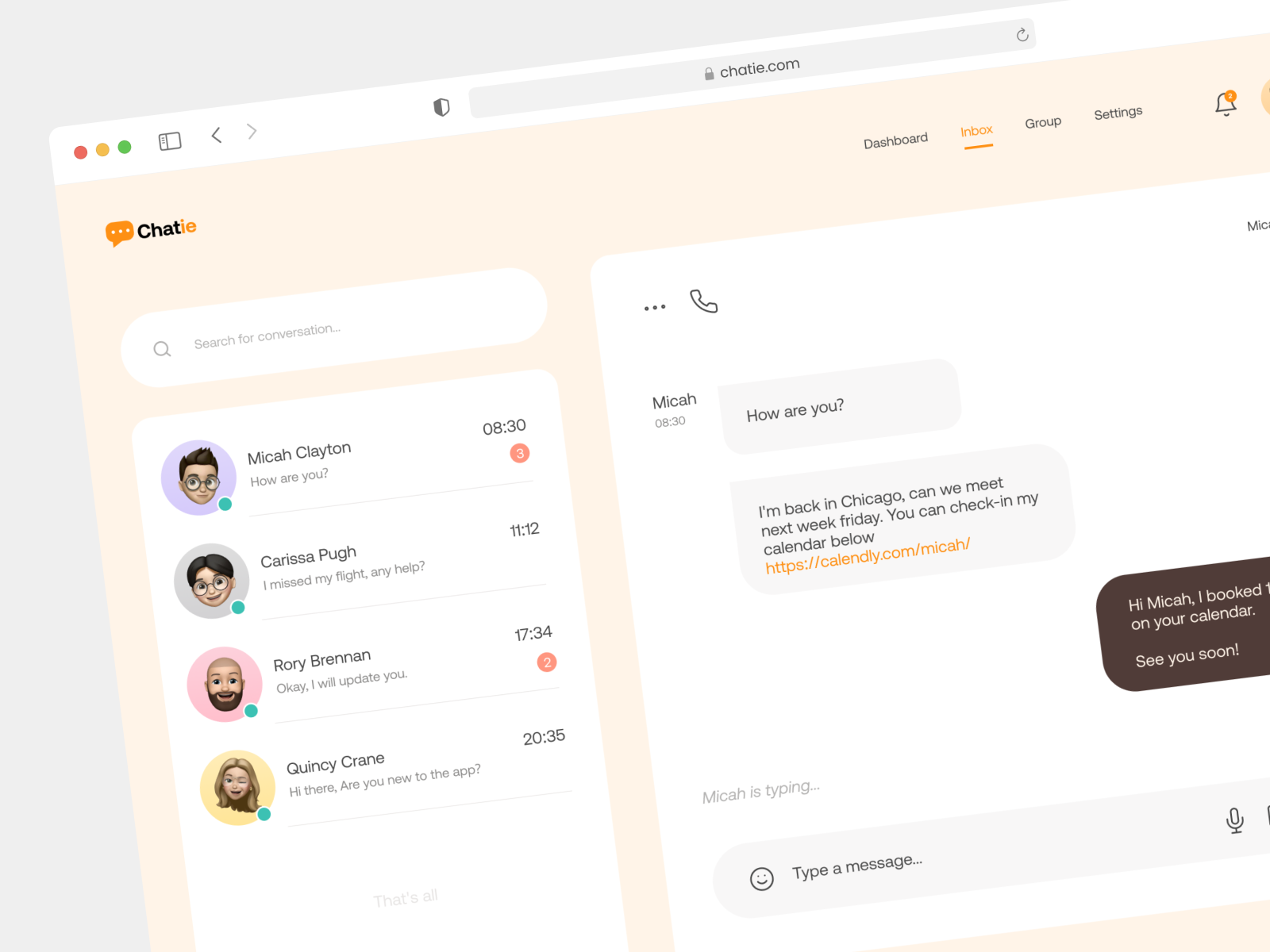 Chat Dashboard by Rivasult Creative on Dribbble