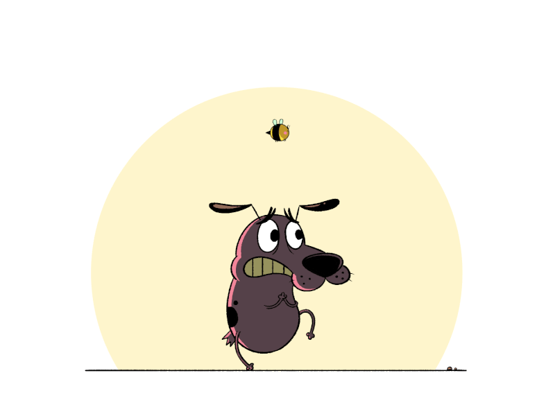 Courage the cowardly dog 💕 by Raluca on Dribbble