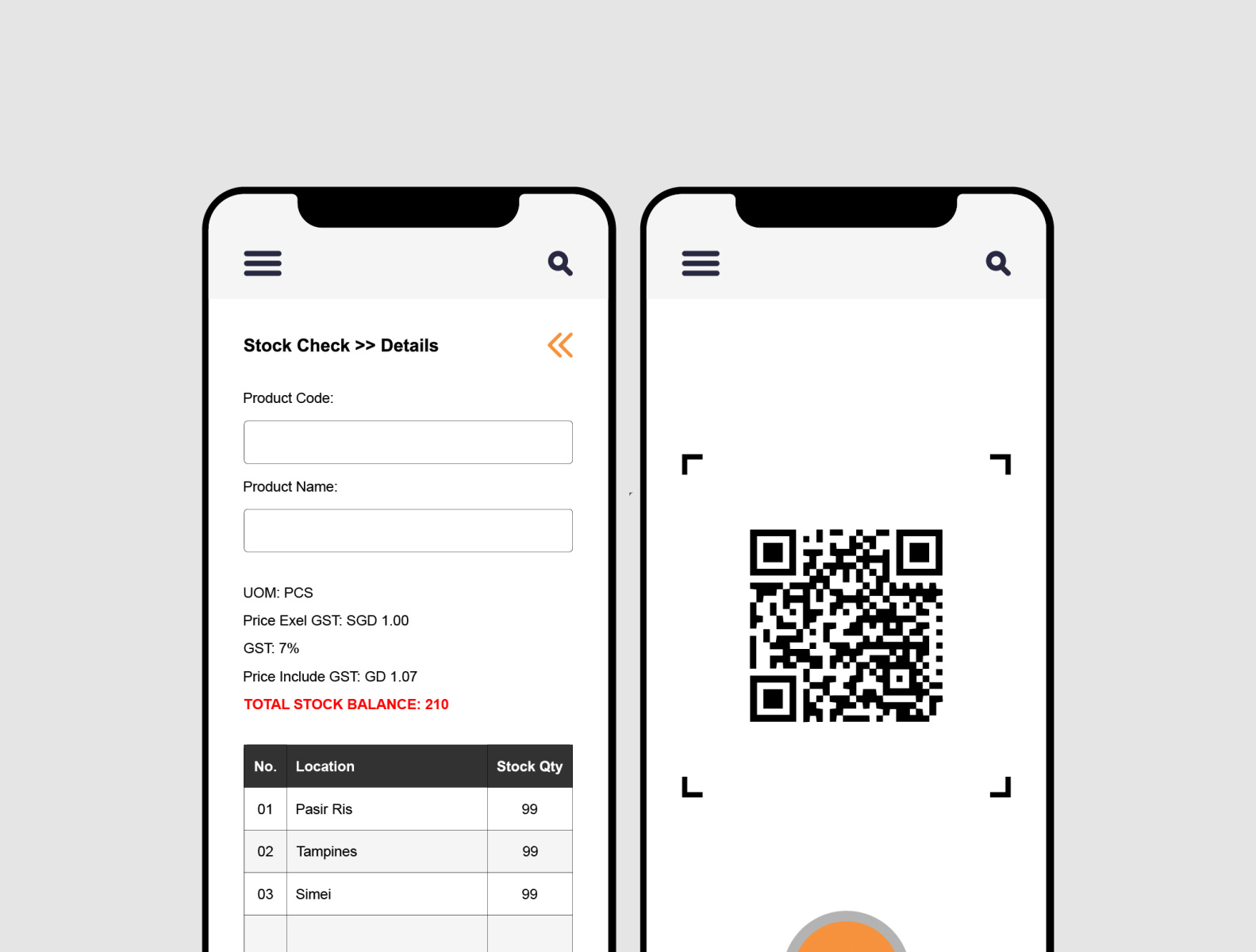 Mobile App - Stock Check System by mook designs on Dribbble