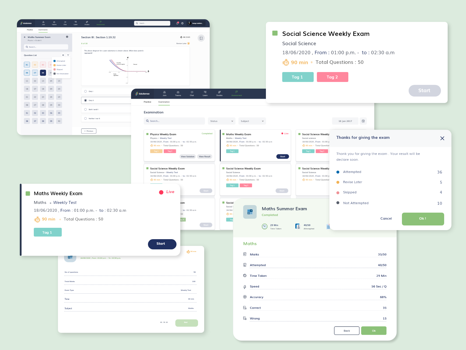 Online Exam Application by smartSense solutions on Dribbble