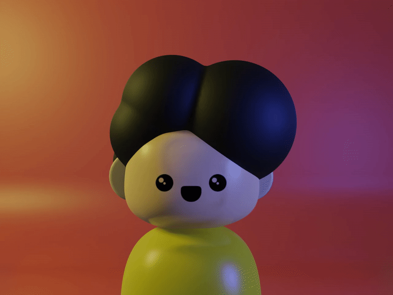 3D Cute Character Model Animation by Deneural Studio on Dribbble