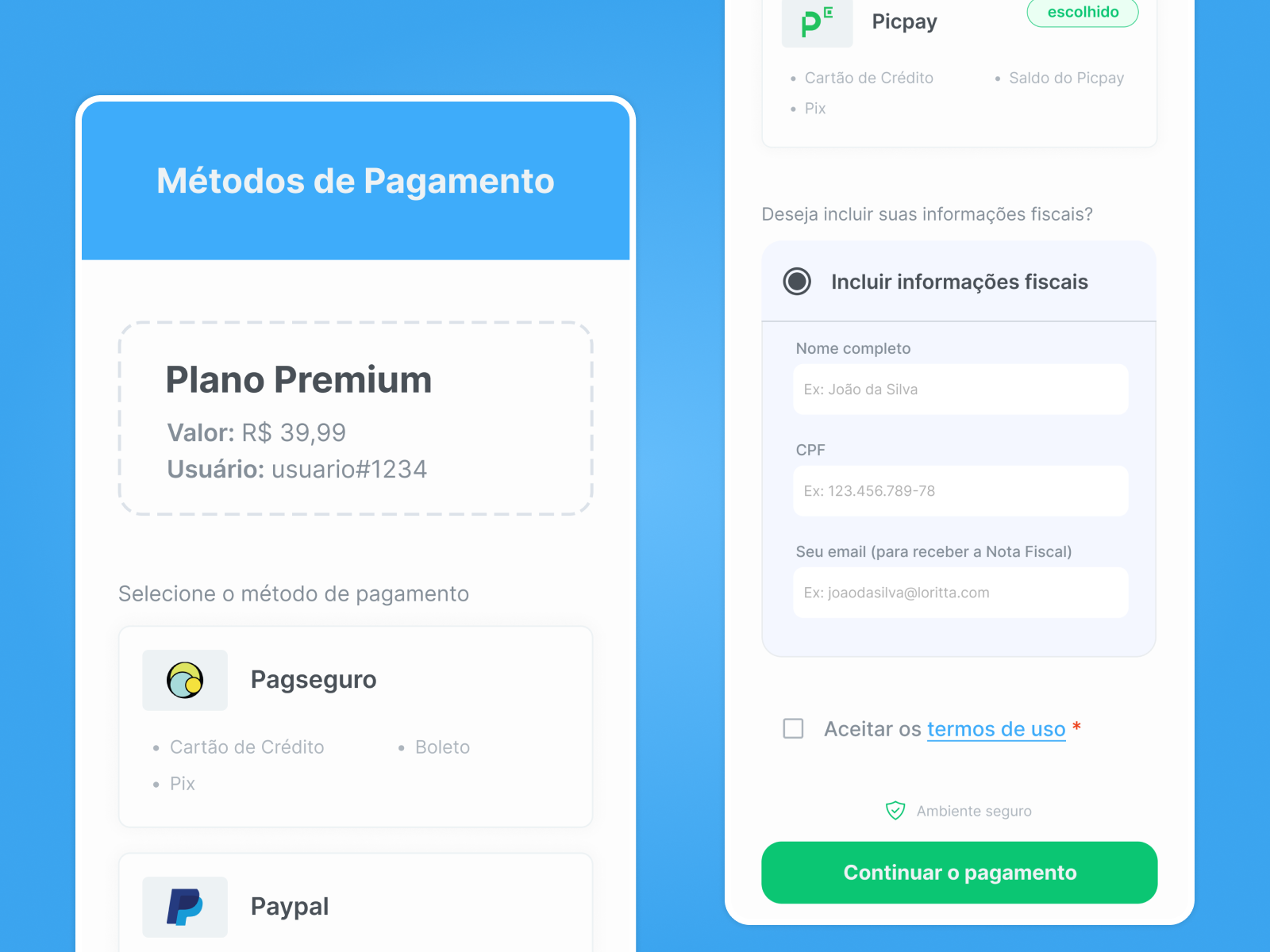 Payment page redesign - Loritta Discord bot by Jônatas A. on Dribbble