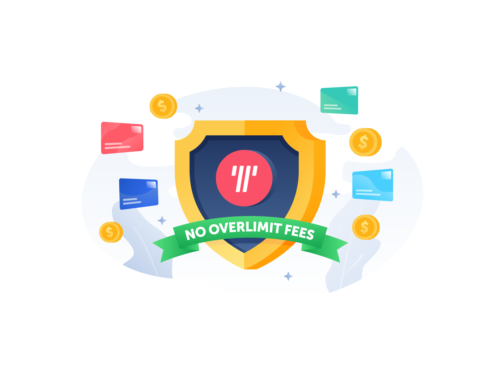 No Over Limit Fees! by Mario Jacome for Tally on Dribbble