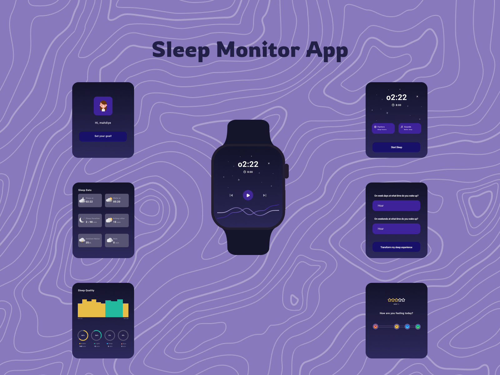 Sleep Monitor App by Mahdiyeh Ramezani on Dribbble