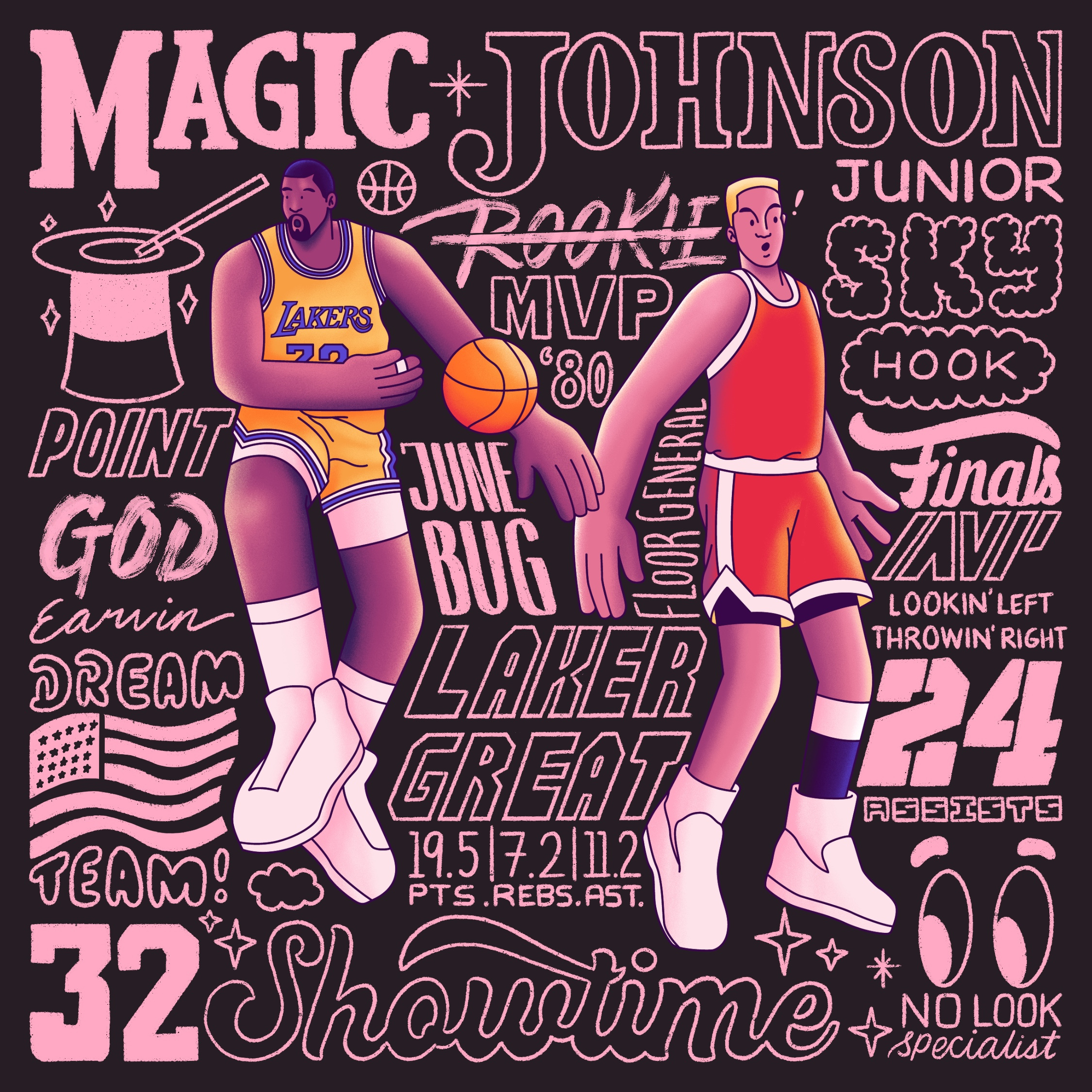 Dribbble - NBA Letras - M.jpg by Pat Garvida