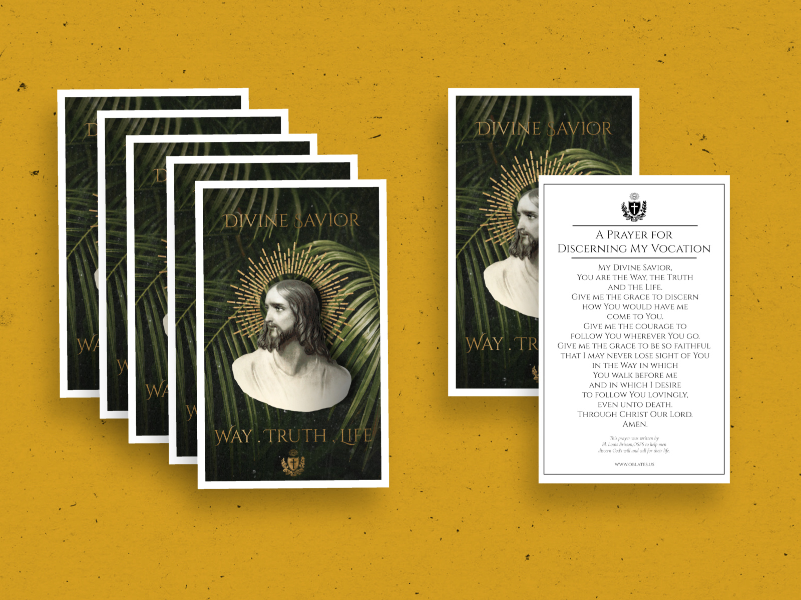 Divine Savior Prayer Card by Jonathan Dick, OSFS on Dribbble