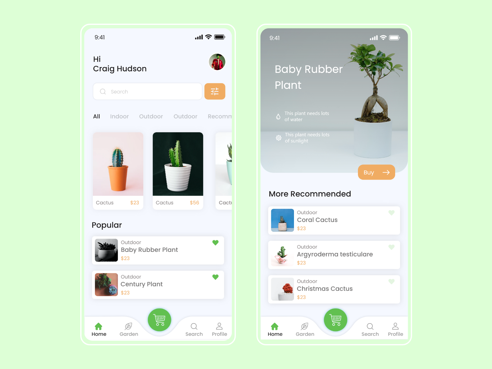 Plant Gardening App design by Zeeshan Khan on Dribbble