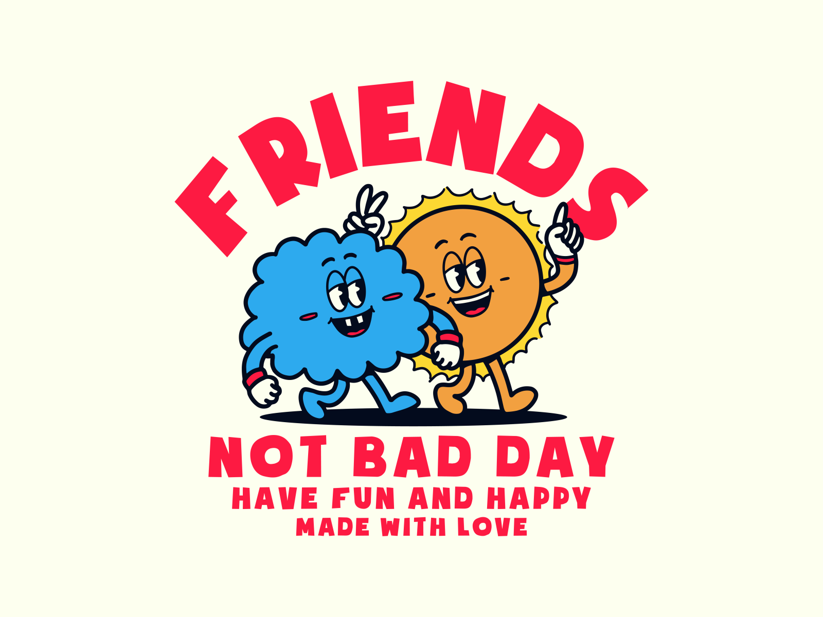 Friends Cartoon by Toyalmtr on Dribbble
