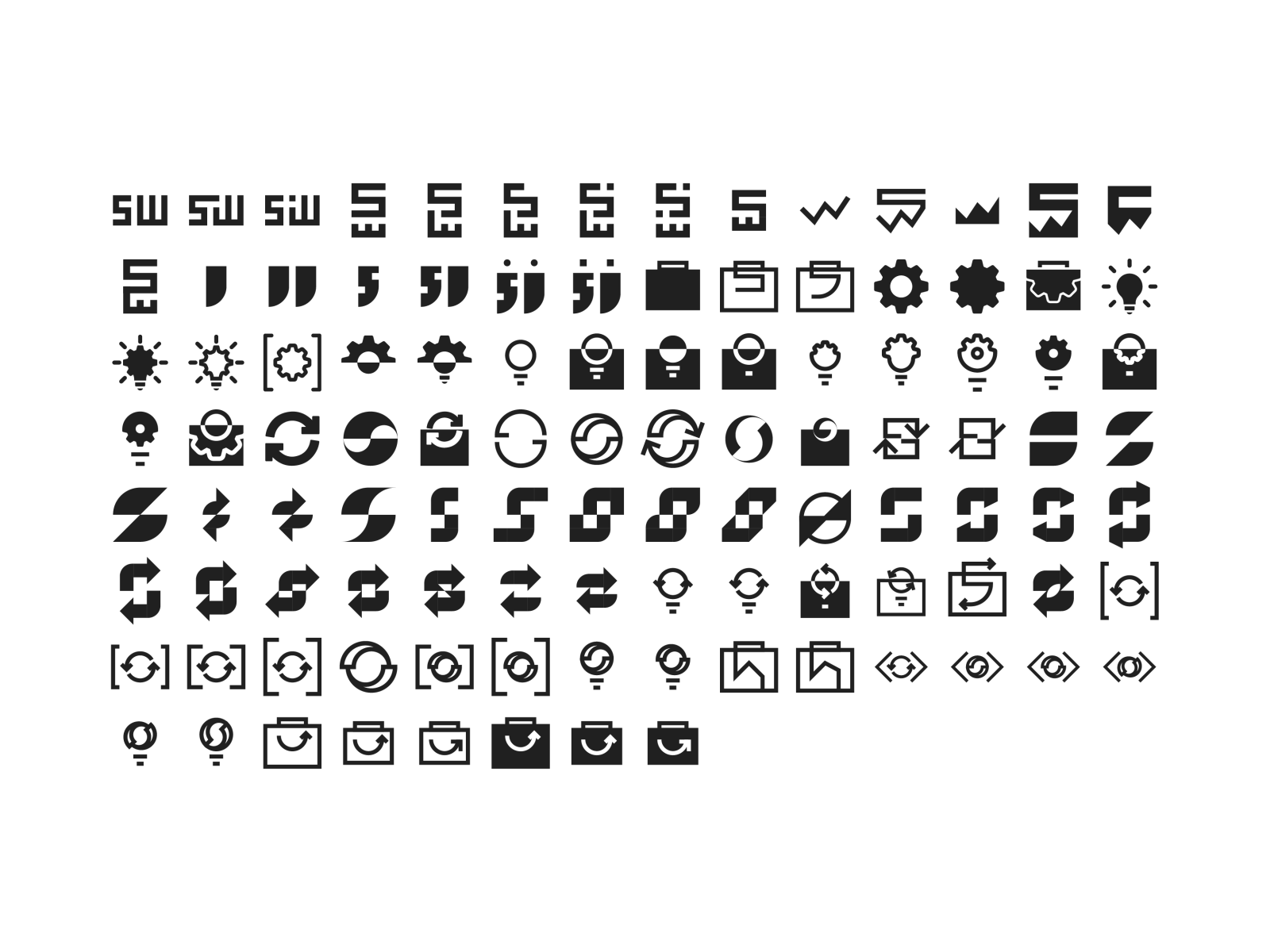 Logo Exploration for SynchroWork - a SAAS Tech brand by Aditya Roy on ...
